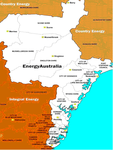 NSW - Map 2 - AusGrid's distribution network | Australian Energy Regulator (AER)